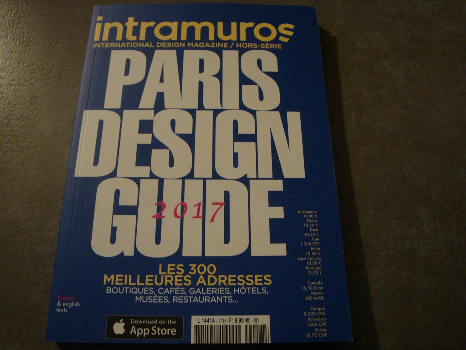 INTRAMUROS MAG HORS-SÉRIE N°17 !! "PARIS DESIGN GUIDE 2017 ...
