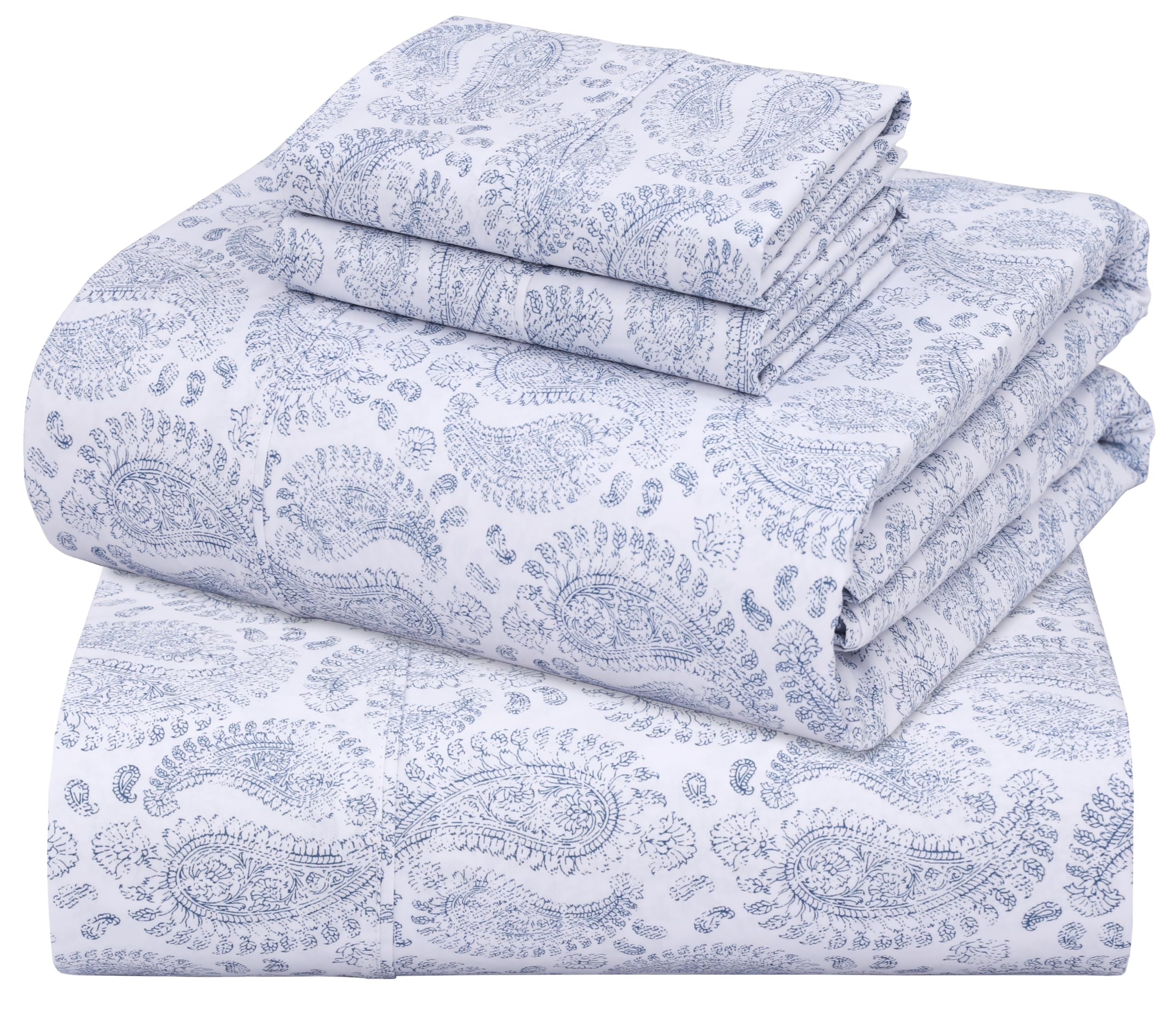 Amazon.com: ZOYER 100% Cotton Sheets - Cooling & Crisp Full Size ...
