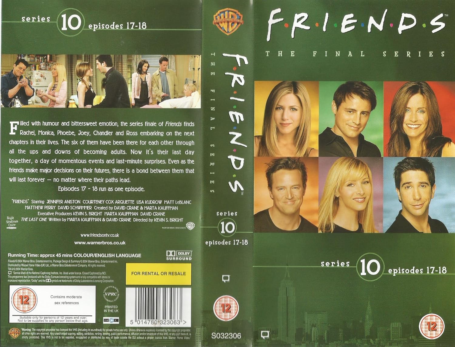 Amazon.com: Friends [VHS] : Jennifer Aniston, Courteney Cox, Lisa ...