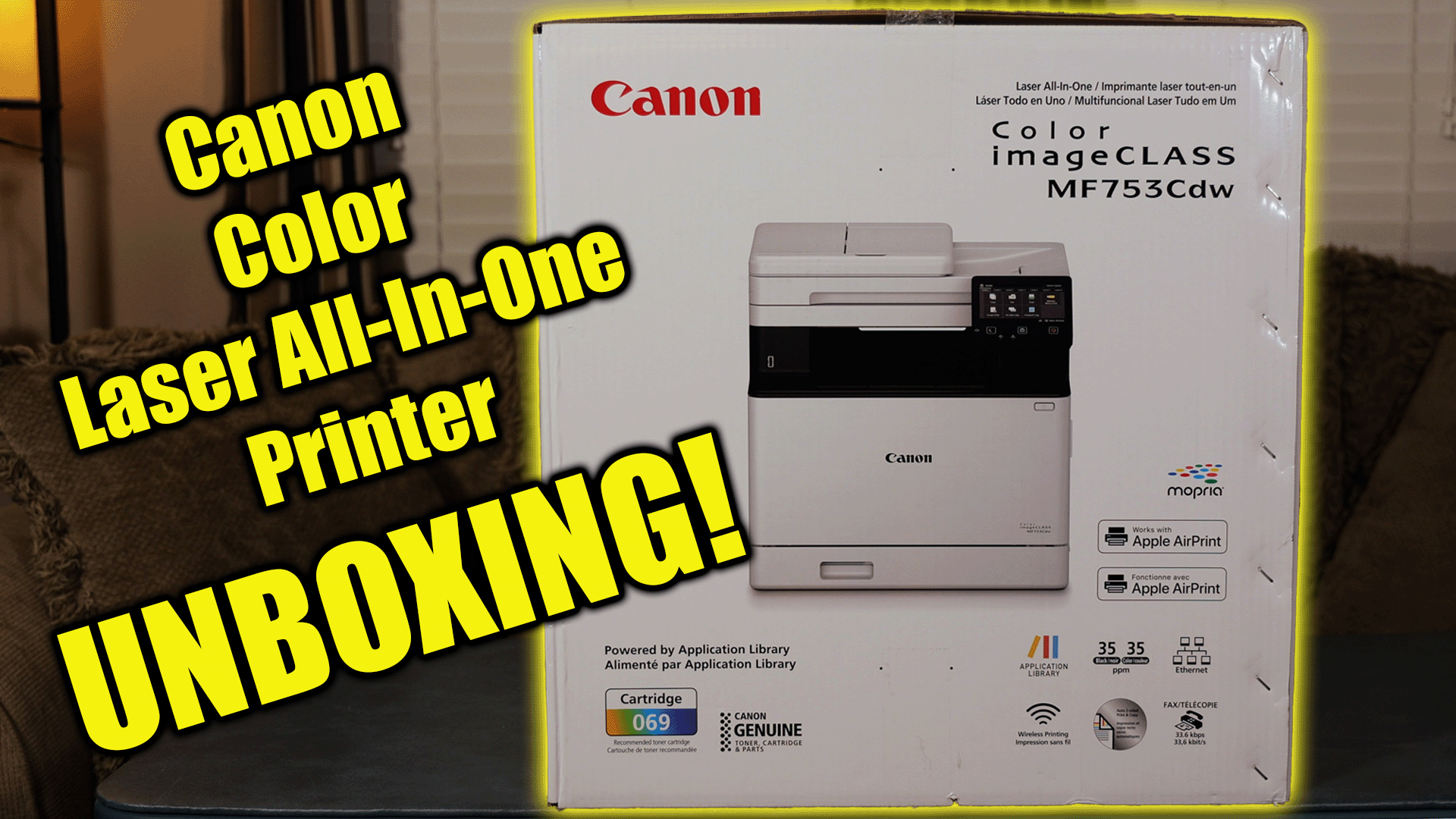 Watch Canon MF753Cdw Color Laser All-In-One Printer Unboxing! on Amazon ...