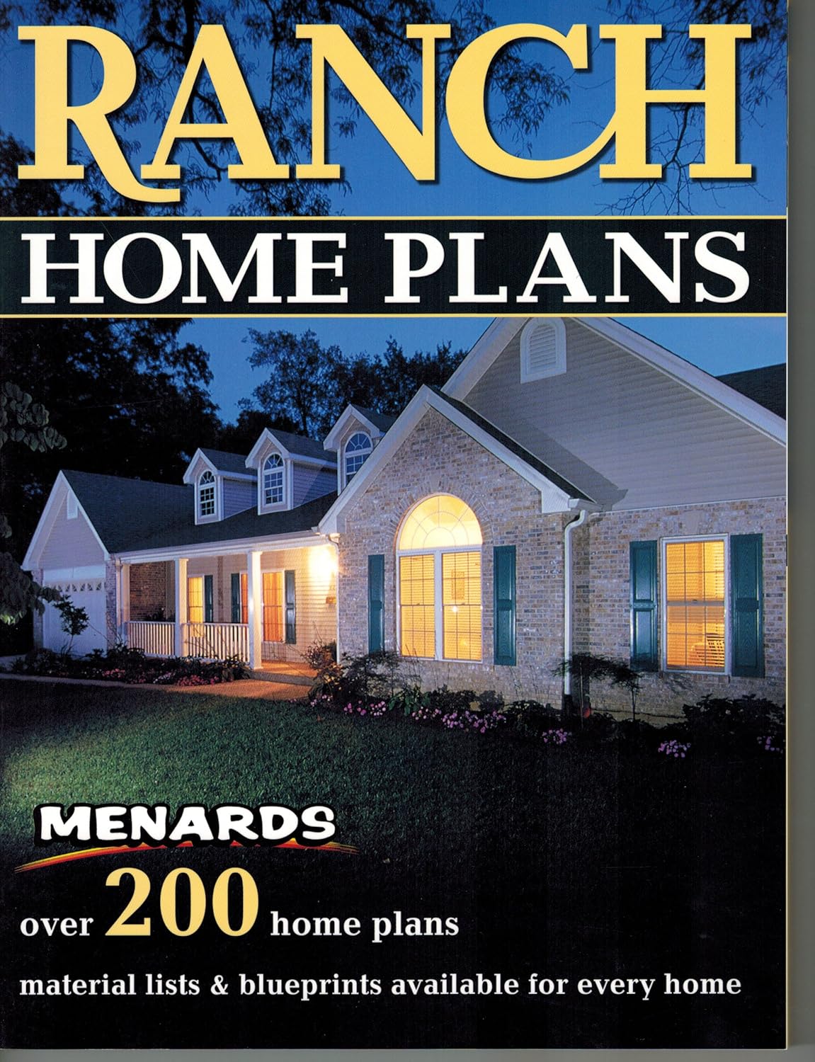 Ranch Home Plans- over 200 Home Plans: Menards: 9781586780685: Amazon ...