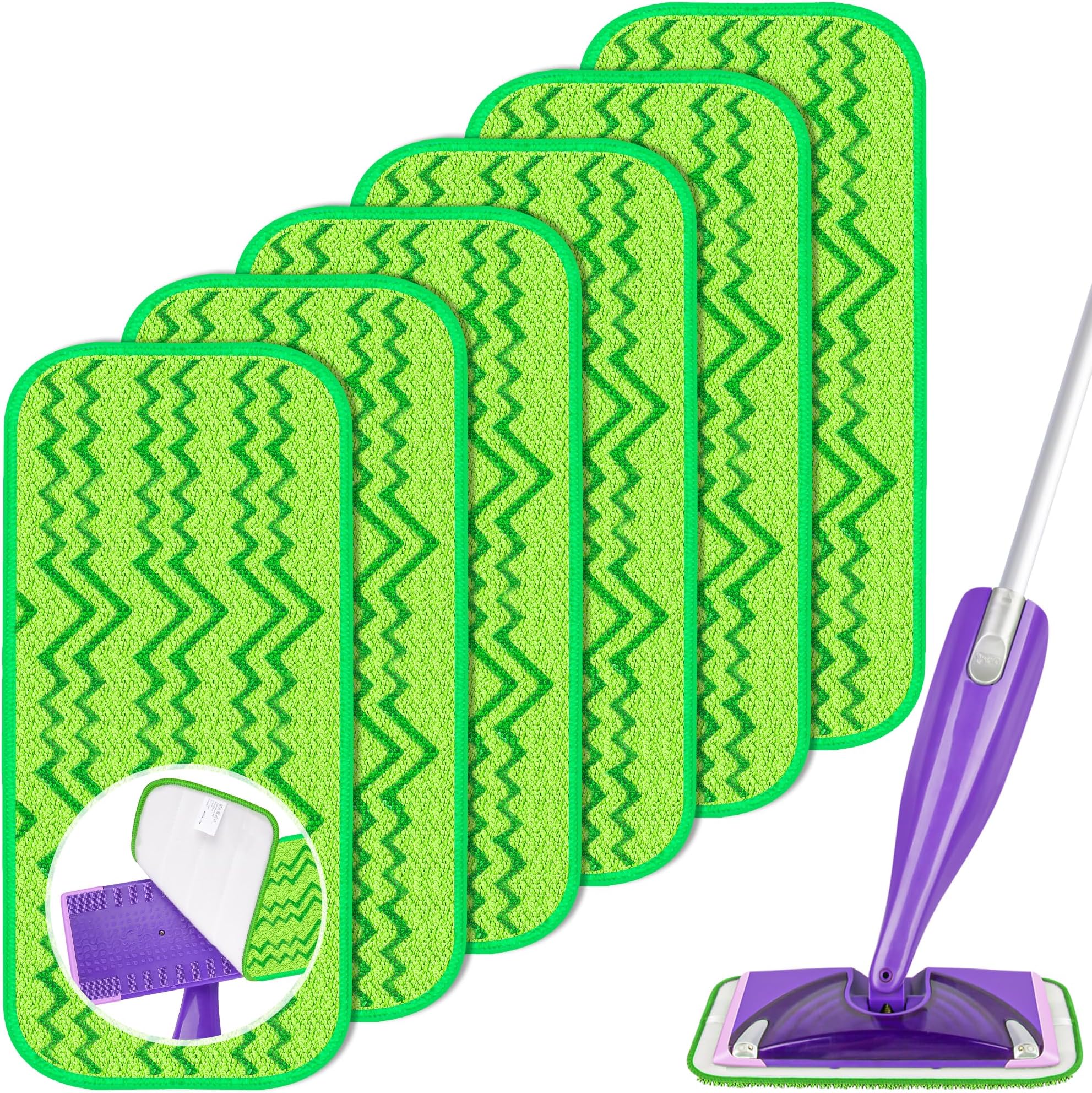Amazon.com: 6 Pack Mop Refills Compatible with Libman Wet & Dry ...