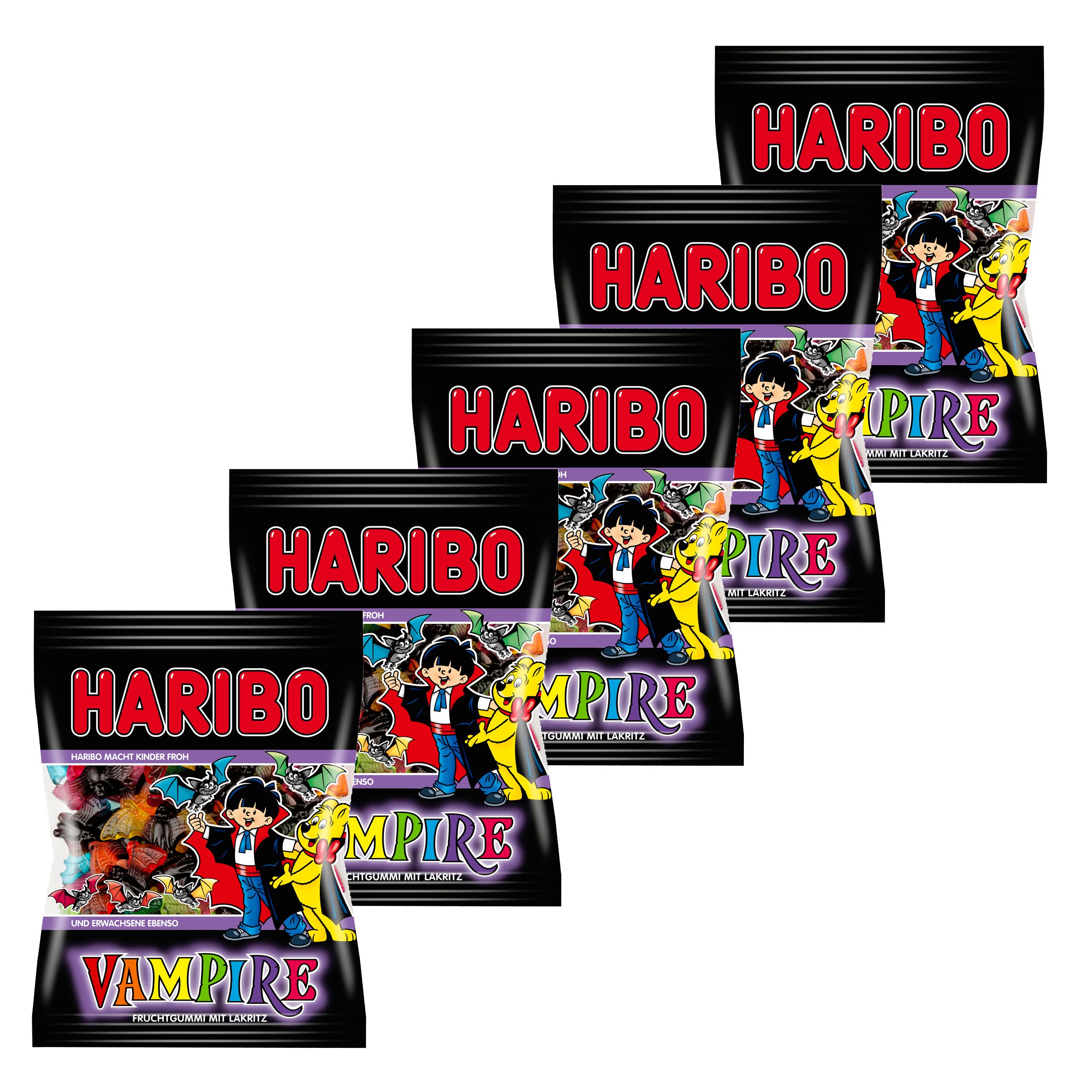 Haribo Vampire, 5 Piece Package, Gummy Bears, Wine Gums, Sweets ...