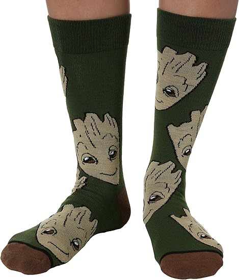 Amazon.com: Guardians of The Galaxy Groot Large All Over Print Crew Cut ...