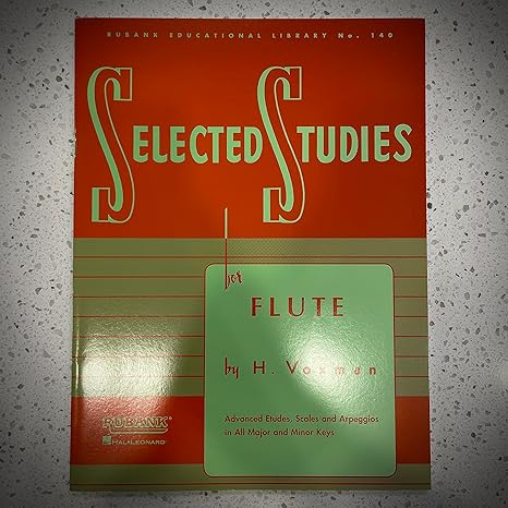 Amazon.com: Selected Studies Flute Method Book | Advanced Etudes ...