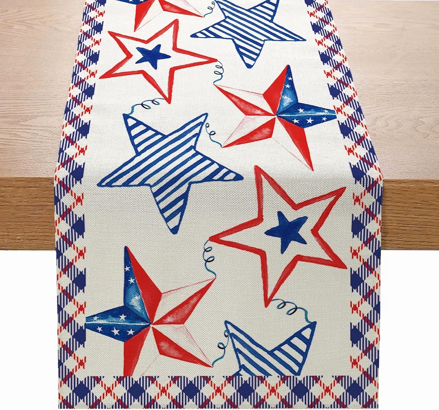 Amazon.com: Ascnduup 4th of July Patriotic Table Runner Decoration ...