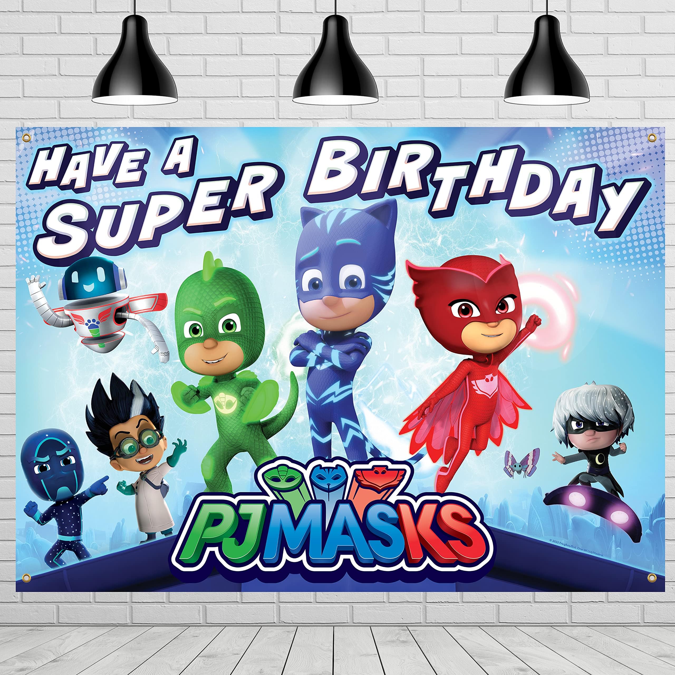 Amazon.com : Treasures Gifted Officially Licensed PJ Masks Backdrop - 4 ...