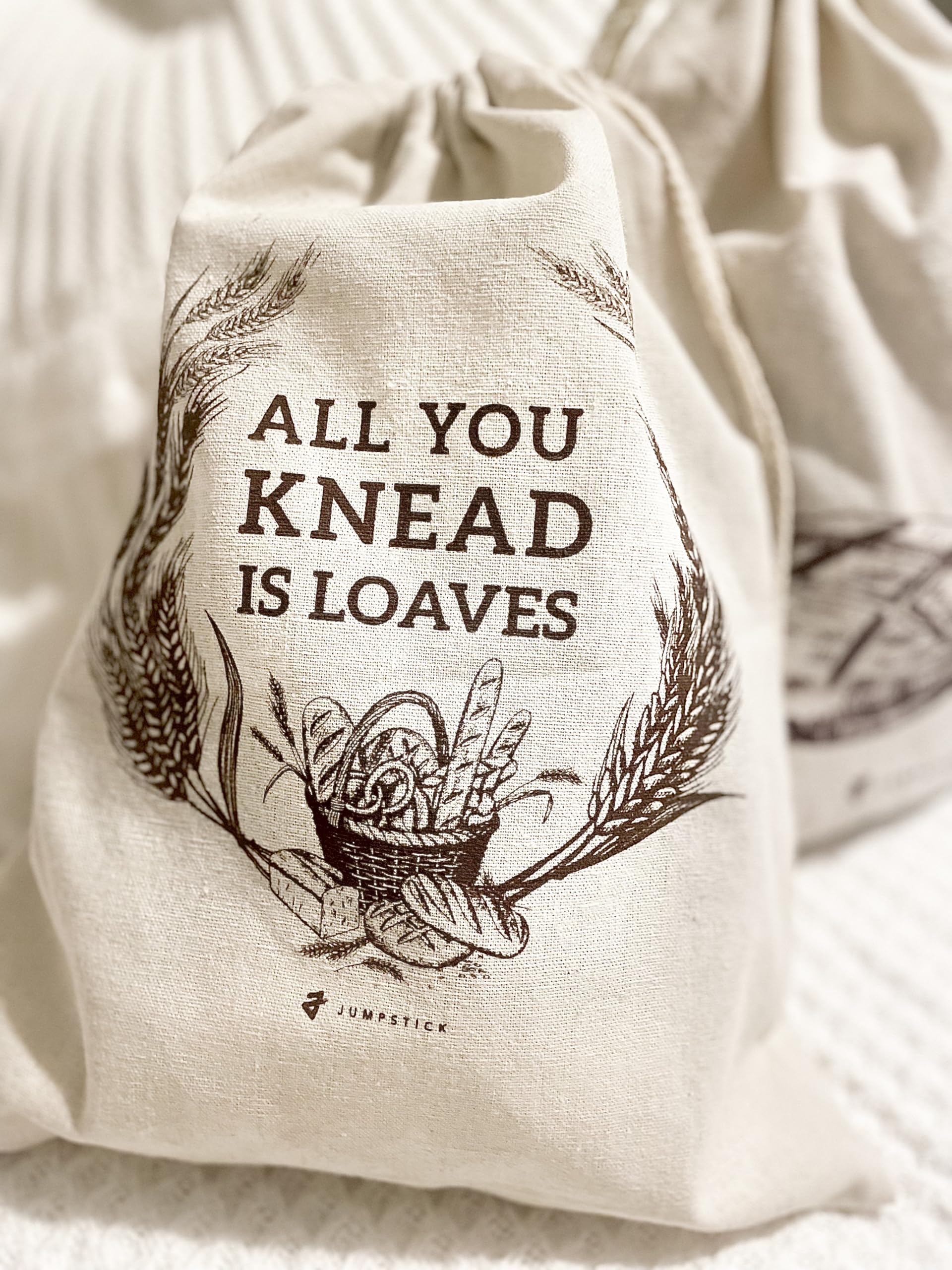 Amazon.com: Natural Linen Bread Bags - 2 pack - Large 13 x15 inches ...