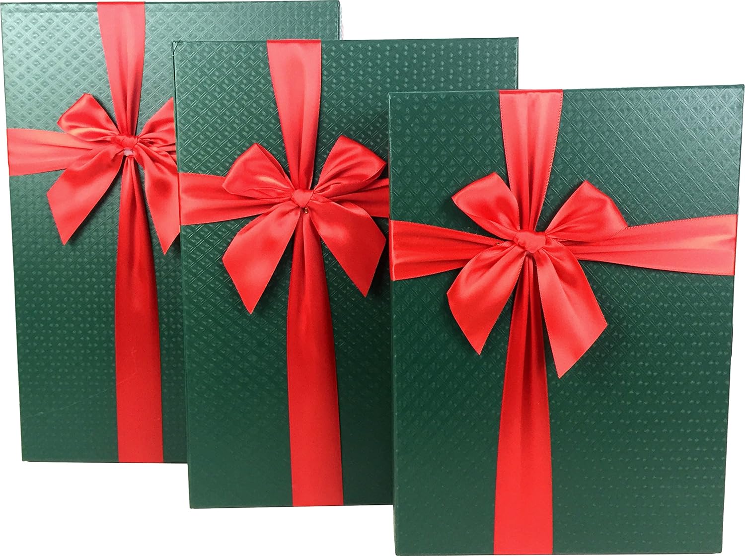 Amazon.com: Cypress Lane Rectangular Rigid Gift Boxes with Ribbon ...