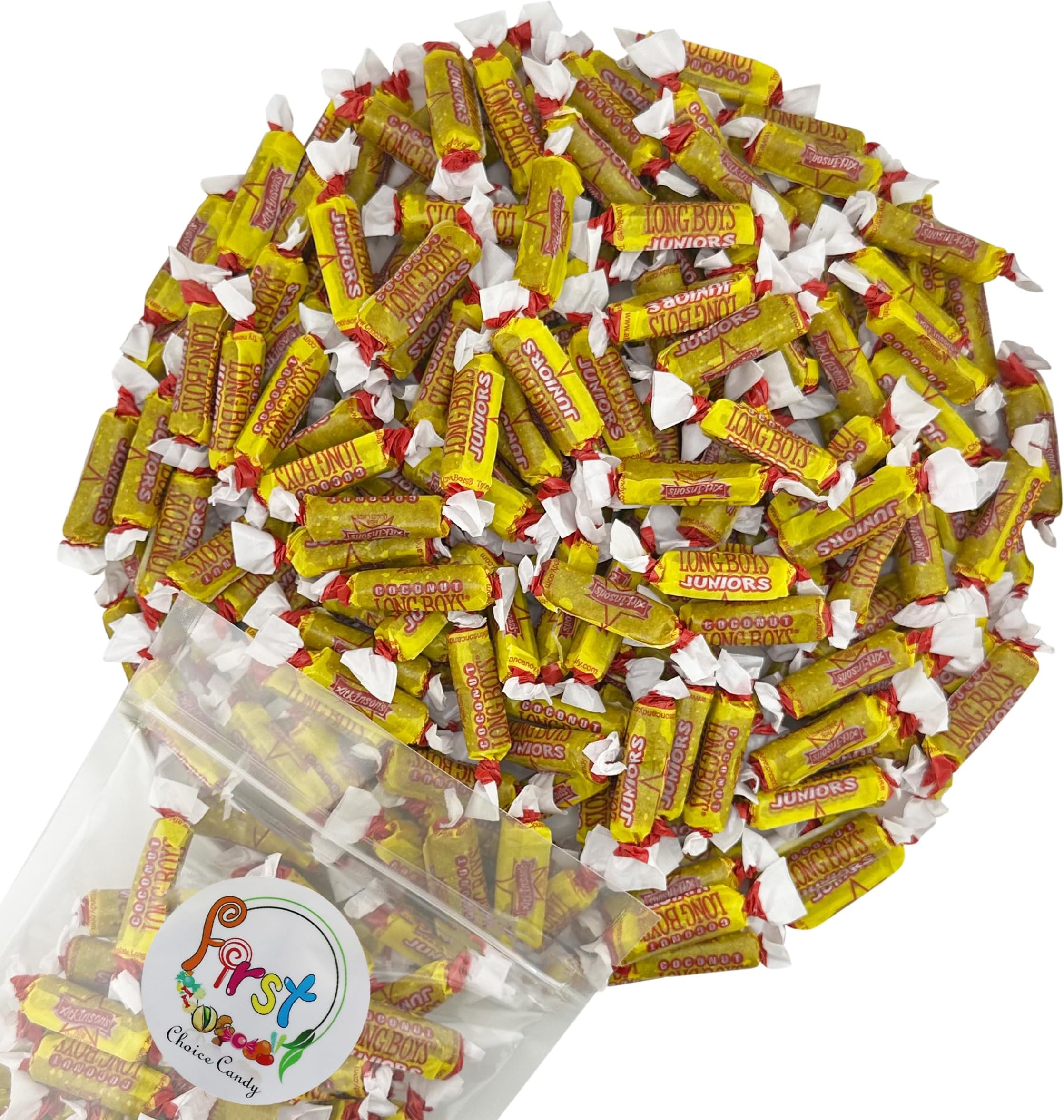 Amazon.com : Long Boys Coconut Candy, 1 Pound Bag (Approx. 40 pieces ...