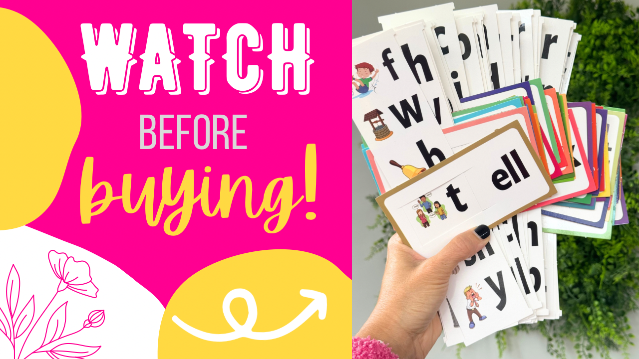 Watch Word Families Phonics Cards! on Amazon Live