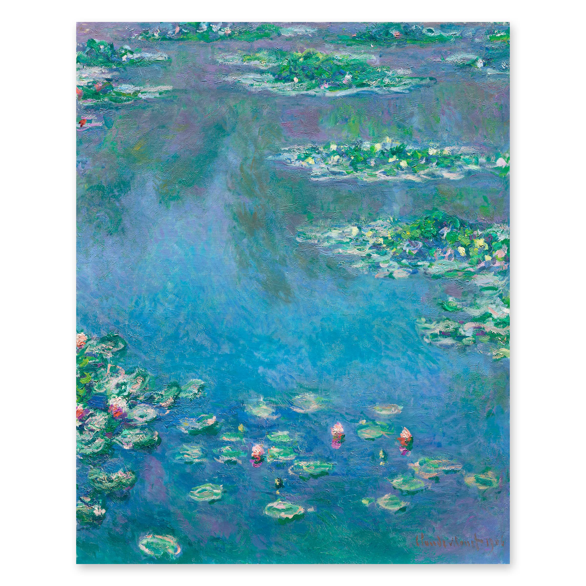 Amazon.com: CLOUD NINE PRINTS | Monet Water Lilies Art, Claude Monet ...