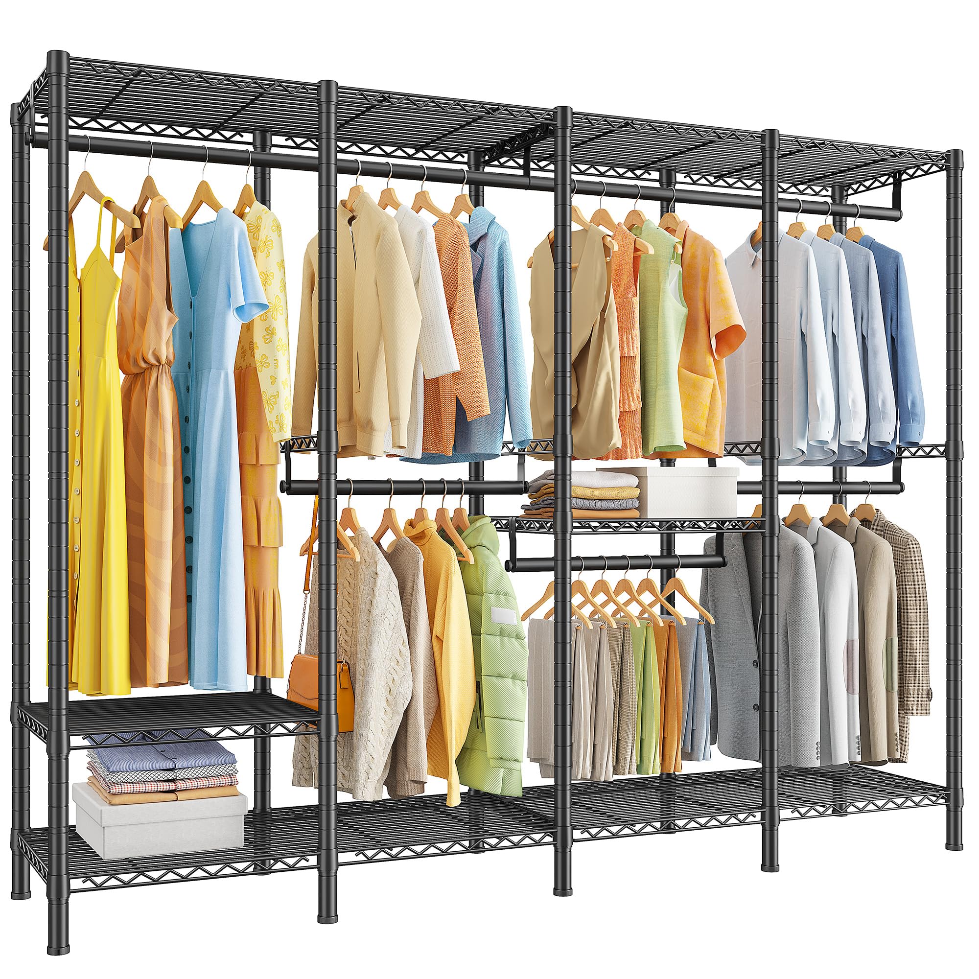 Amazon.com: Raybee Clothes Rack Heavy Duty 1100 LBS Capacity Clothing ...
