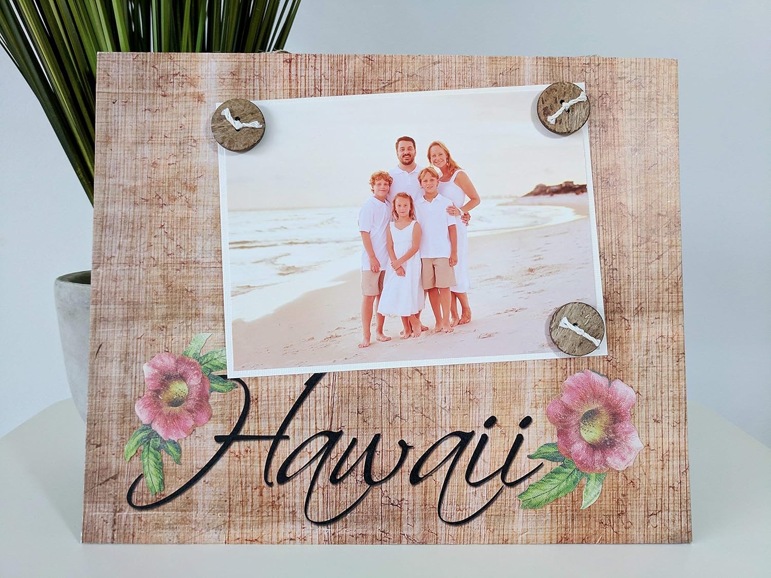 Amazon.com: Hawaiian Hawaii Vintage - Magnetic Picture Frame Handmade ...