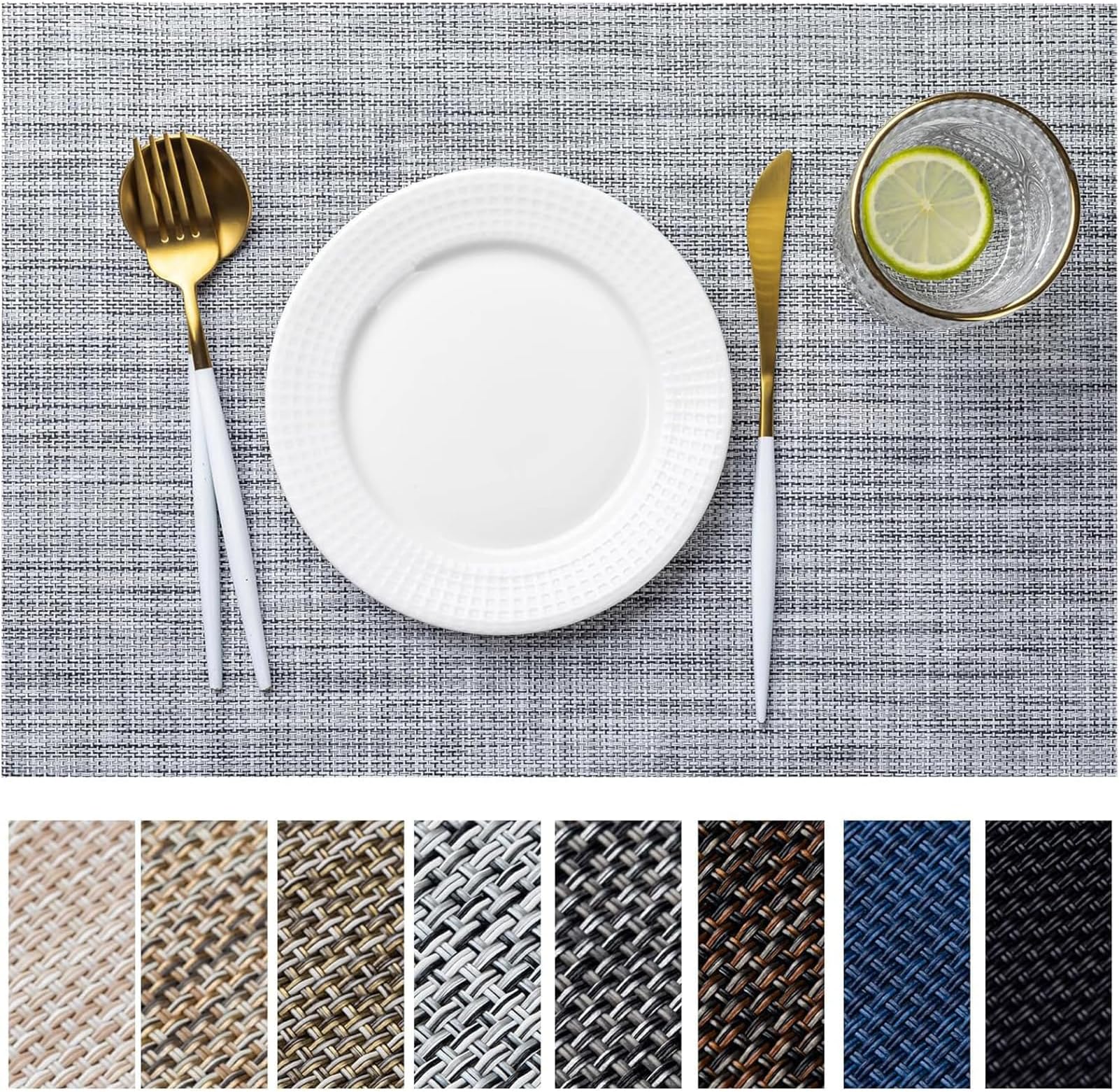 Amazon.com: Panda Palm Plastic Placemats,Non Slip Washable Placemats ...