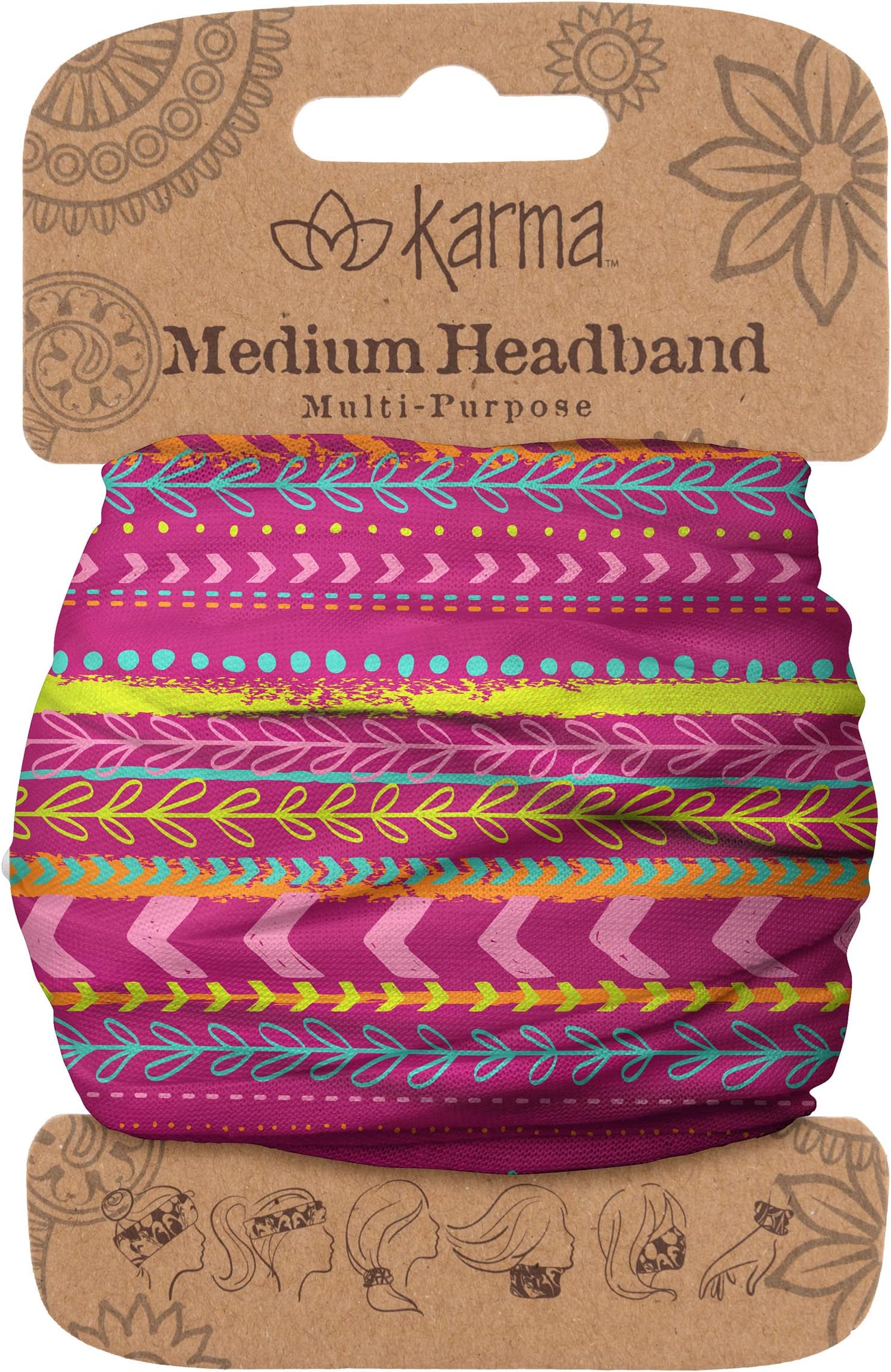 Amazon.com: Karma Bird Headband for Women - Wide - Fabric Headband and ...