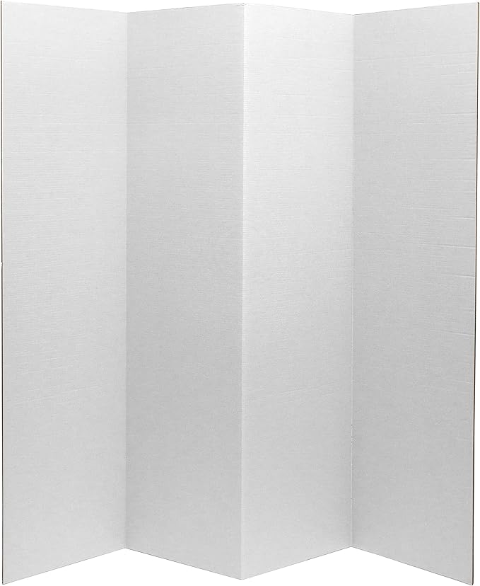 Amazon.com: 6 ft. Tall White Temporary Cardboard Folding Screen - 4 ...