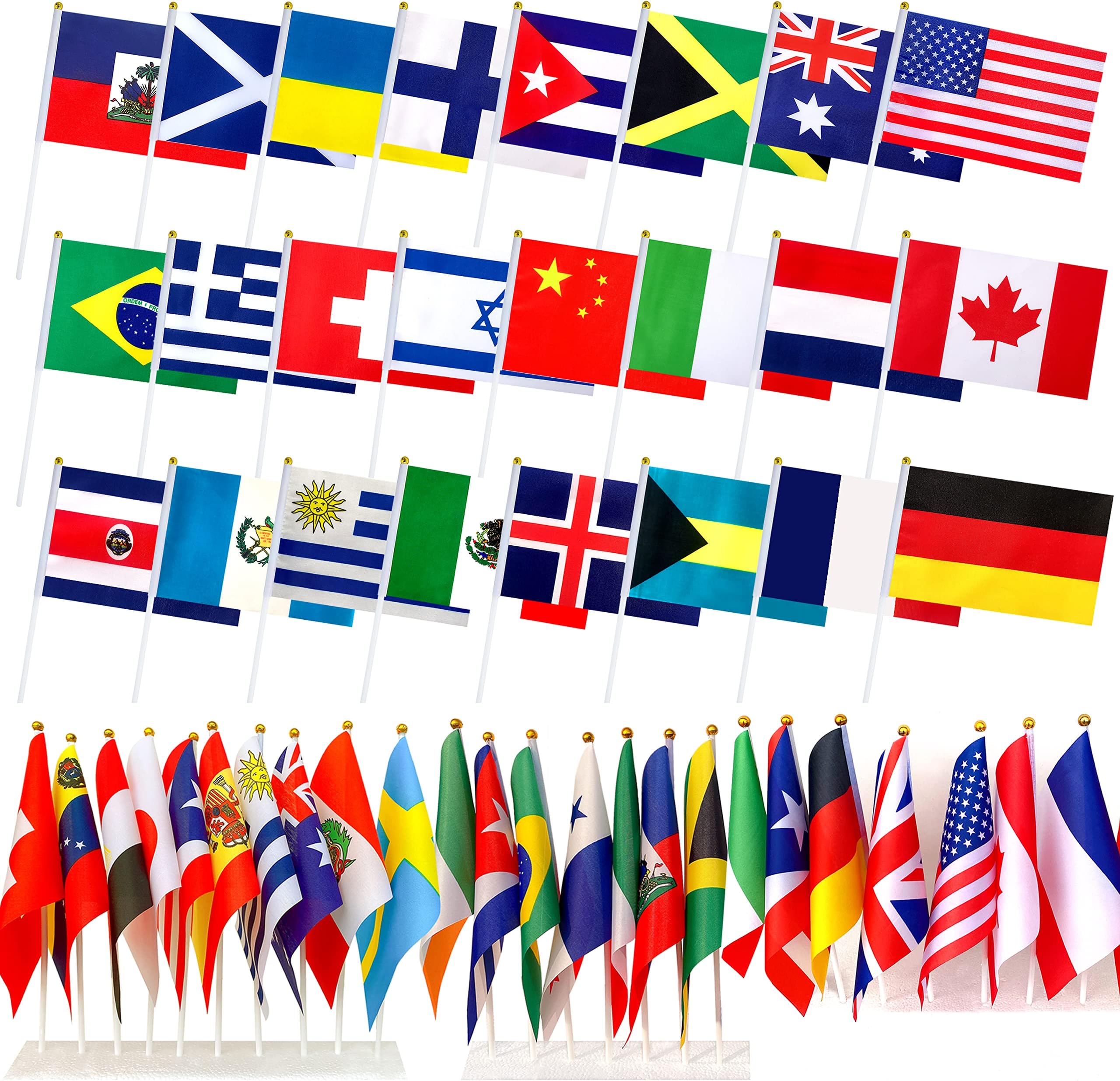 Amazon.com: WEITBF 200 Countries International Flags of the World Small ...
