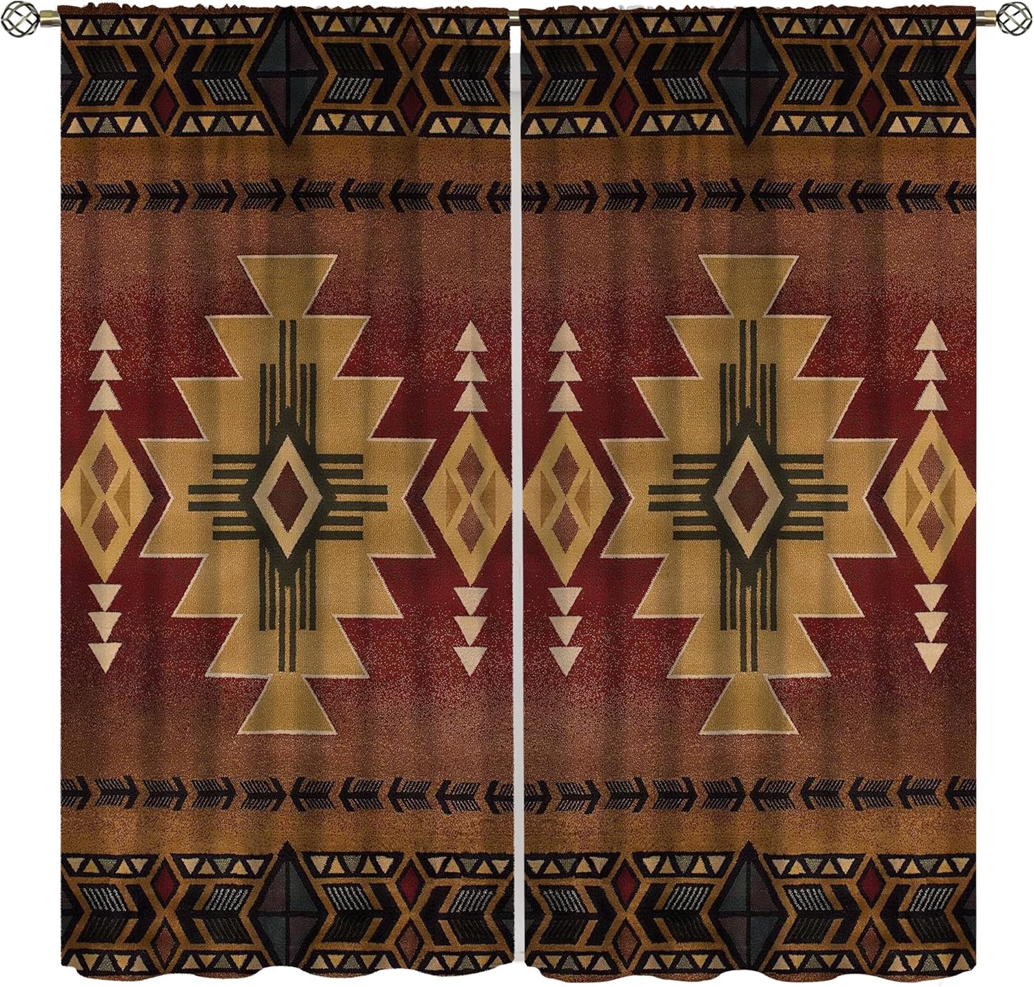 Amazon.com: AAVEUP Aztec Curtains for Bedroom,Rural Southwestern Native ...