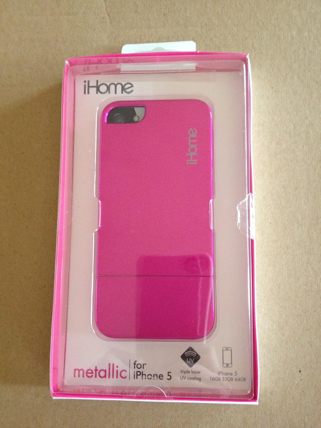 Amazon.com: iHome IH-5P100P Metallic Case for iPhone 5, Pink : Cell ...