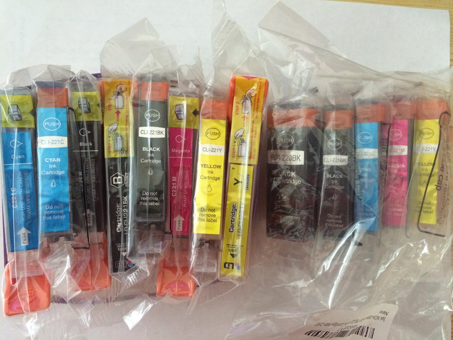 Amazon.com: 5 Pack (1BK/1BK/1C/1M/1Y) Non-OEM Ink Combo : Office Products