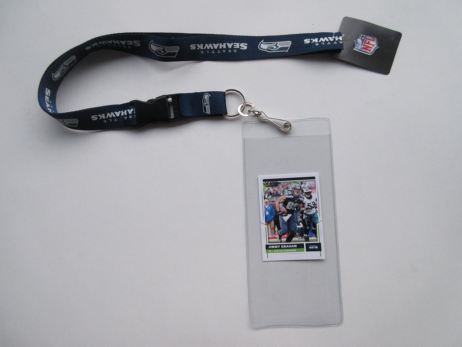 Amazon.com: SEATTLE SEAHAWKS LANYARD WITH TICKET HOLDER & COLLECTIBLE ...