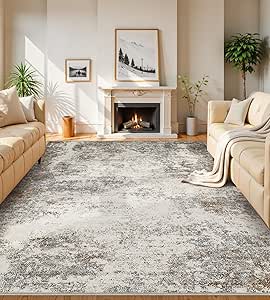 Amazon.com: 7x9 Washable Area Rugs - Modern Abstract Rugs for Living ...