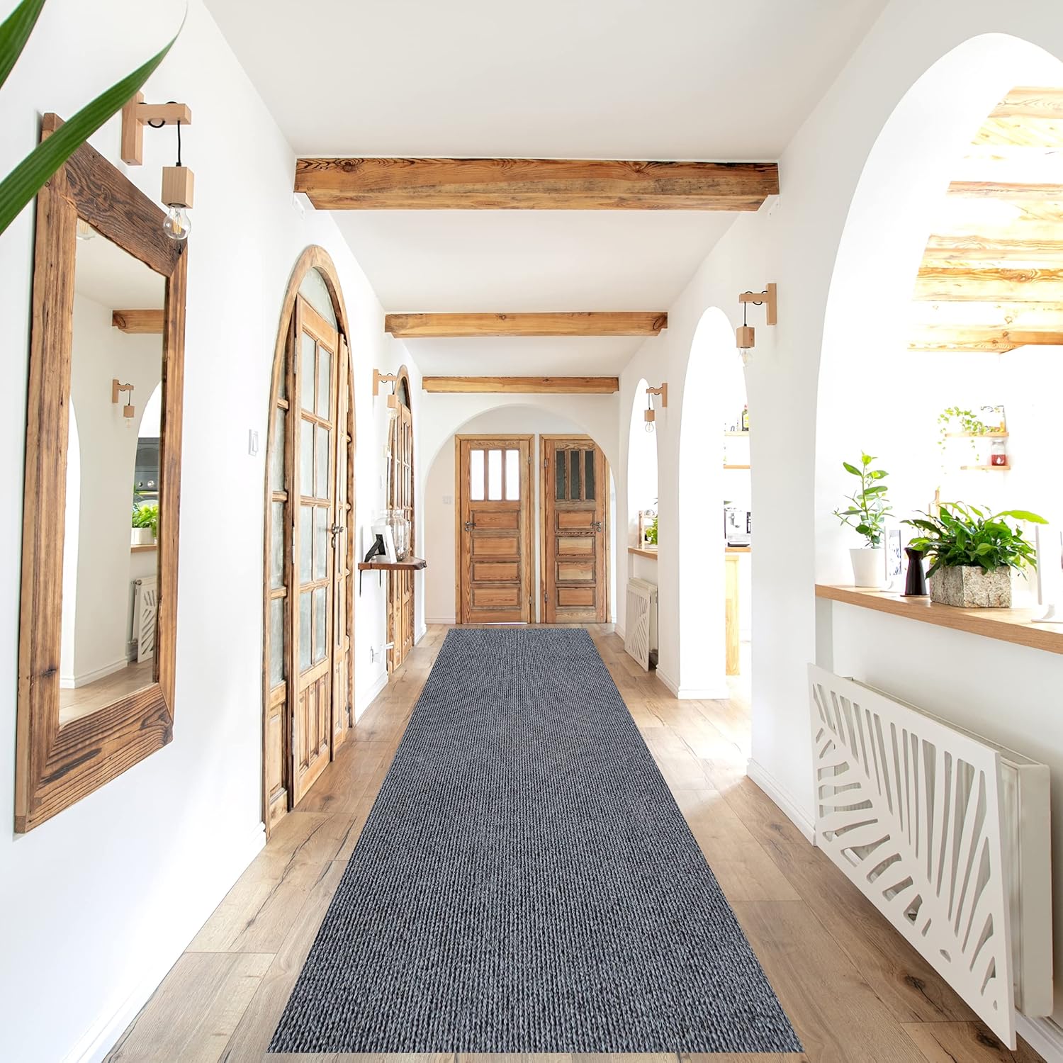 Amazon.com: Heavy Duty Outdoor/Indoor Custom Size Carpet Runner Rug ...