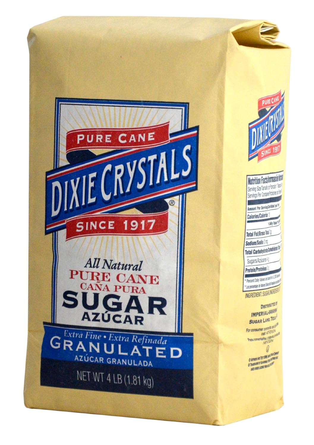 Amazon.com : Dixie Crystals Extra Fine Granulated Sugar, 4-Pound (Pack ...