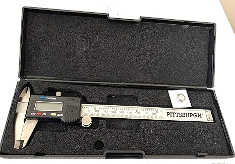 Pittsburgh 6" Digital Caliper with Metric and SAE Fractional Readings ...