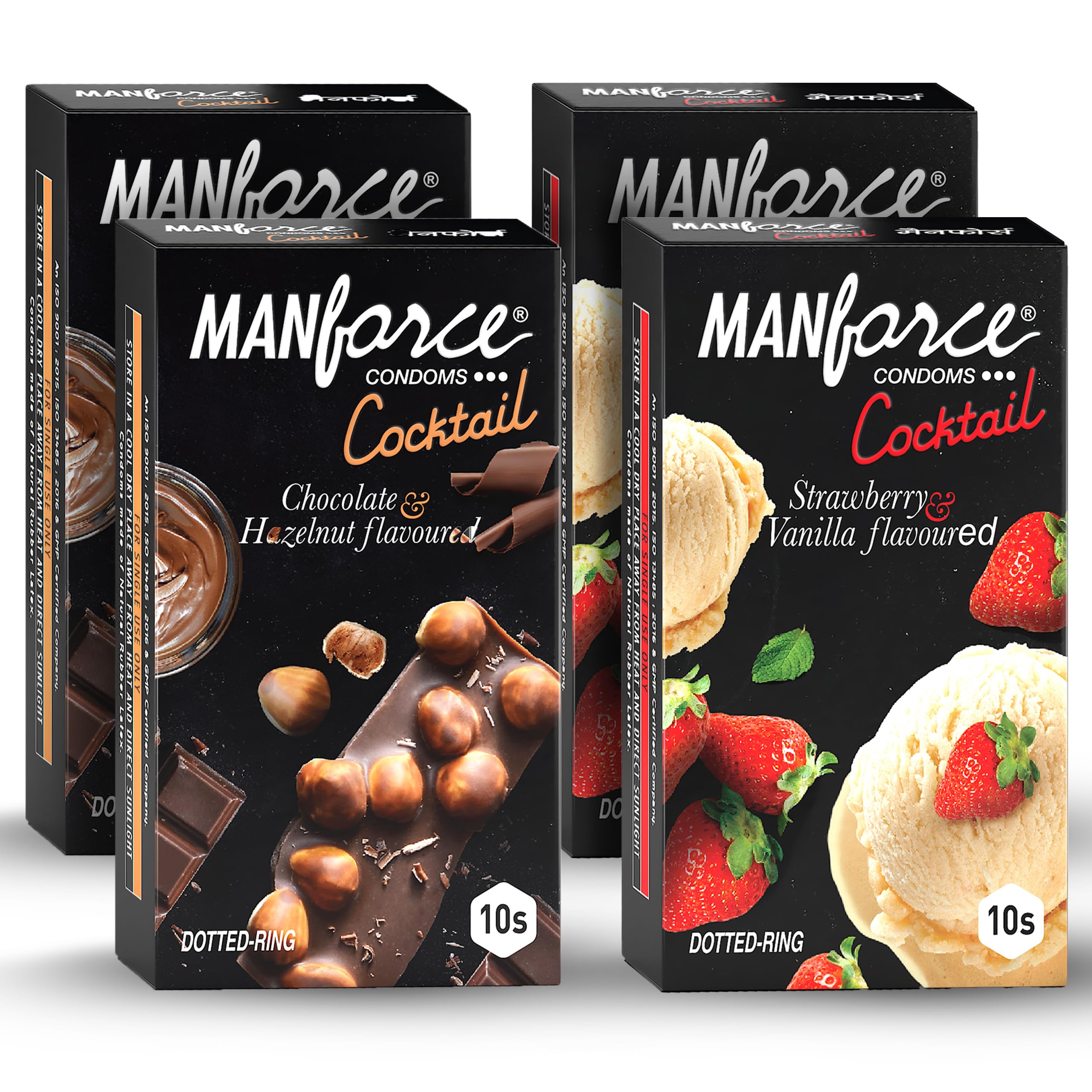 Buy Manforce Cocktail Combo Pack - Strawberry & Vanilla and Chocolate ...