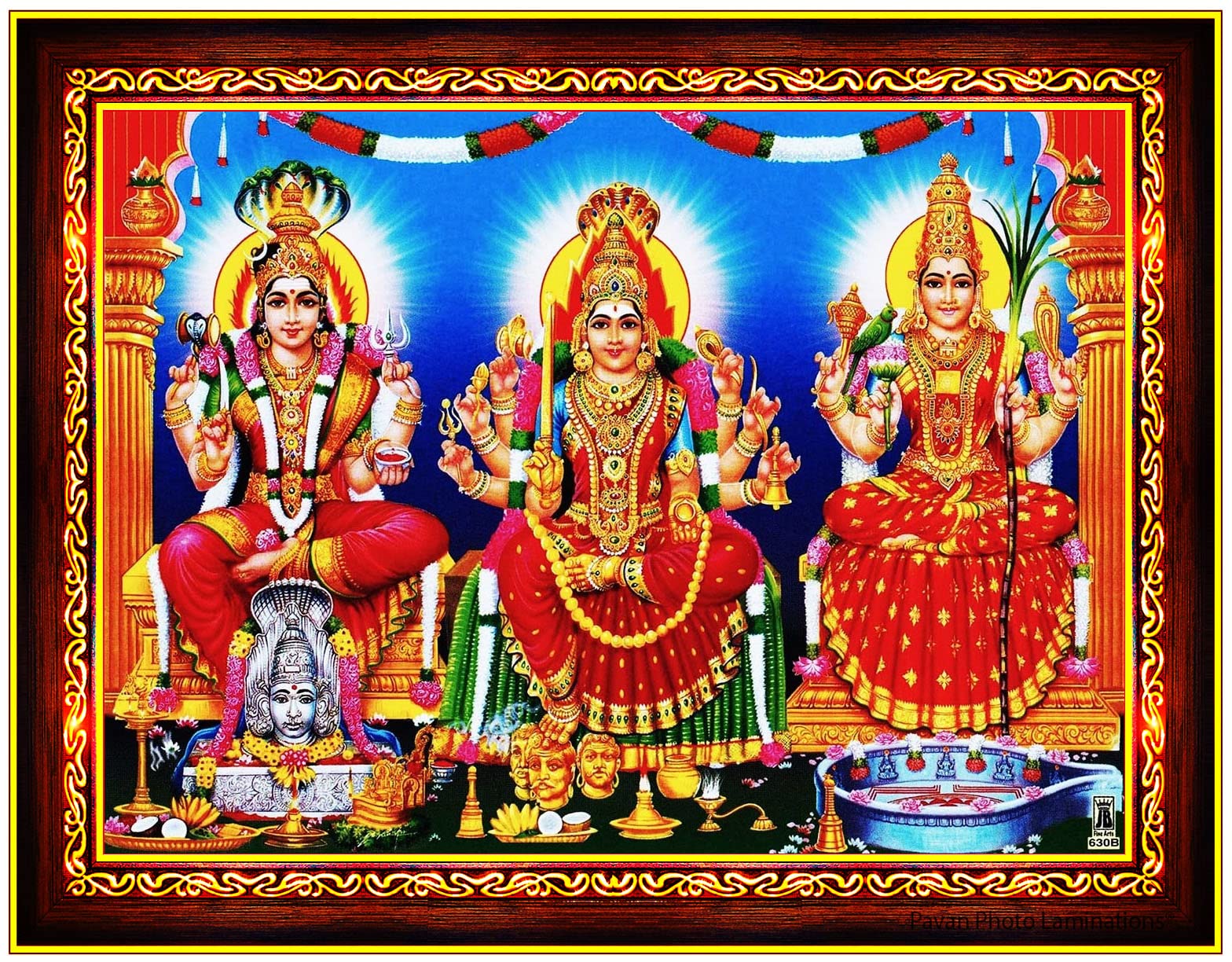 Buy Pavan Photo Laminations, Karumariamman Kanchi Kamakshi Samayapuram ...