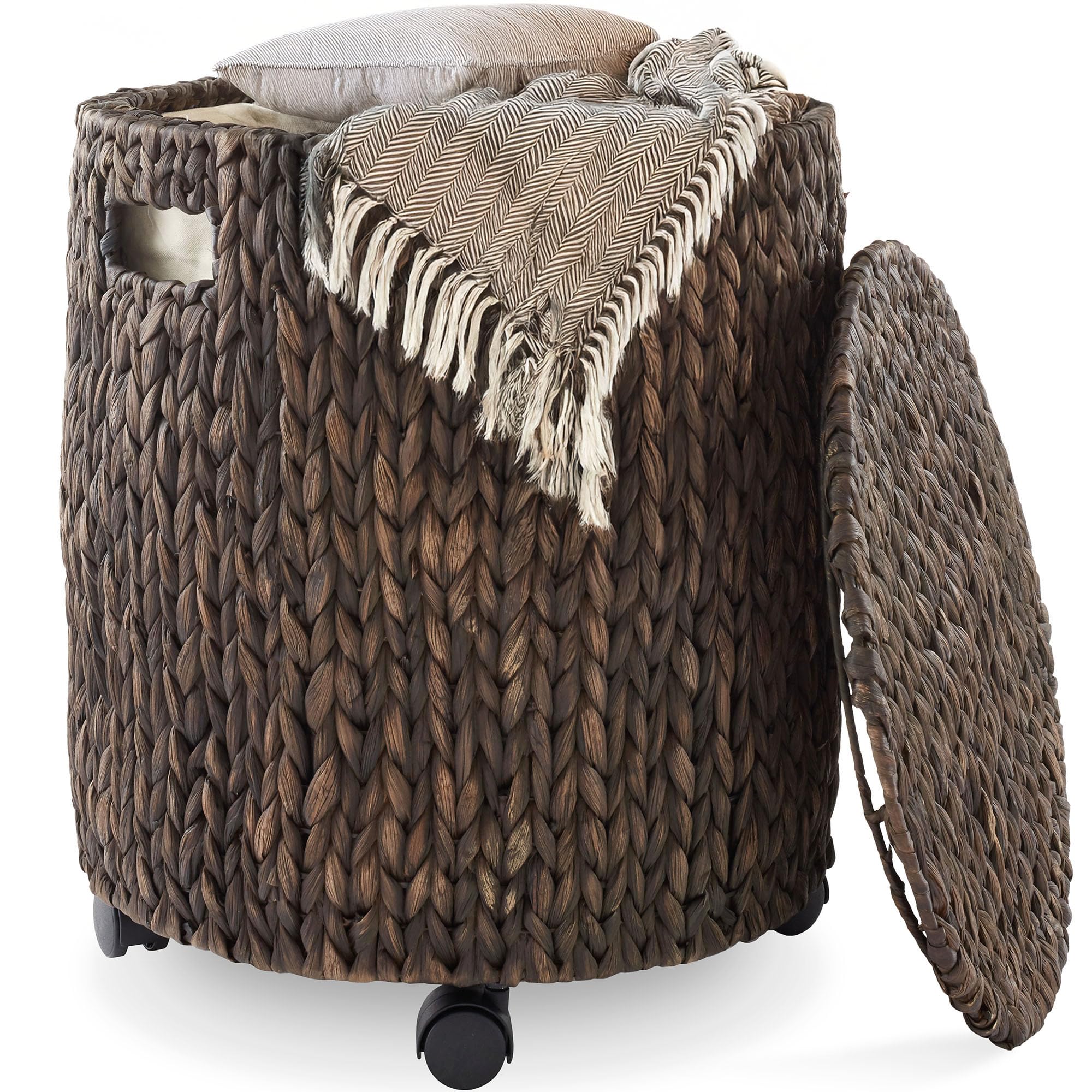 Snapklik.com : Casafield Round Rolling Storage Basket