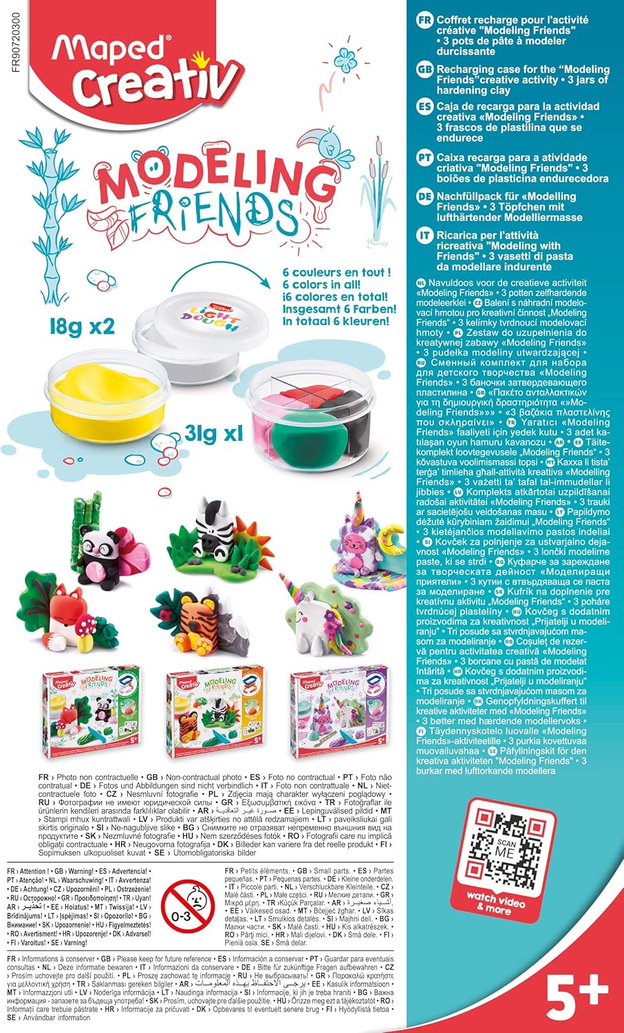 Maped CREATIV – Refill Pot with Modelling Clay for Modelling Friends ...