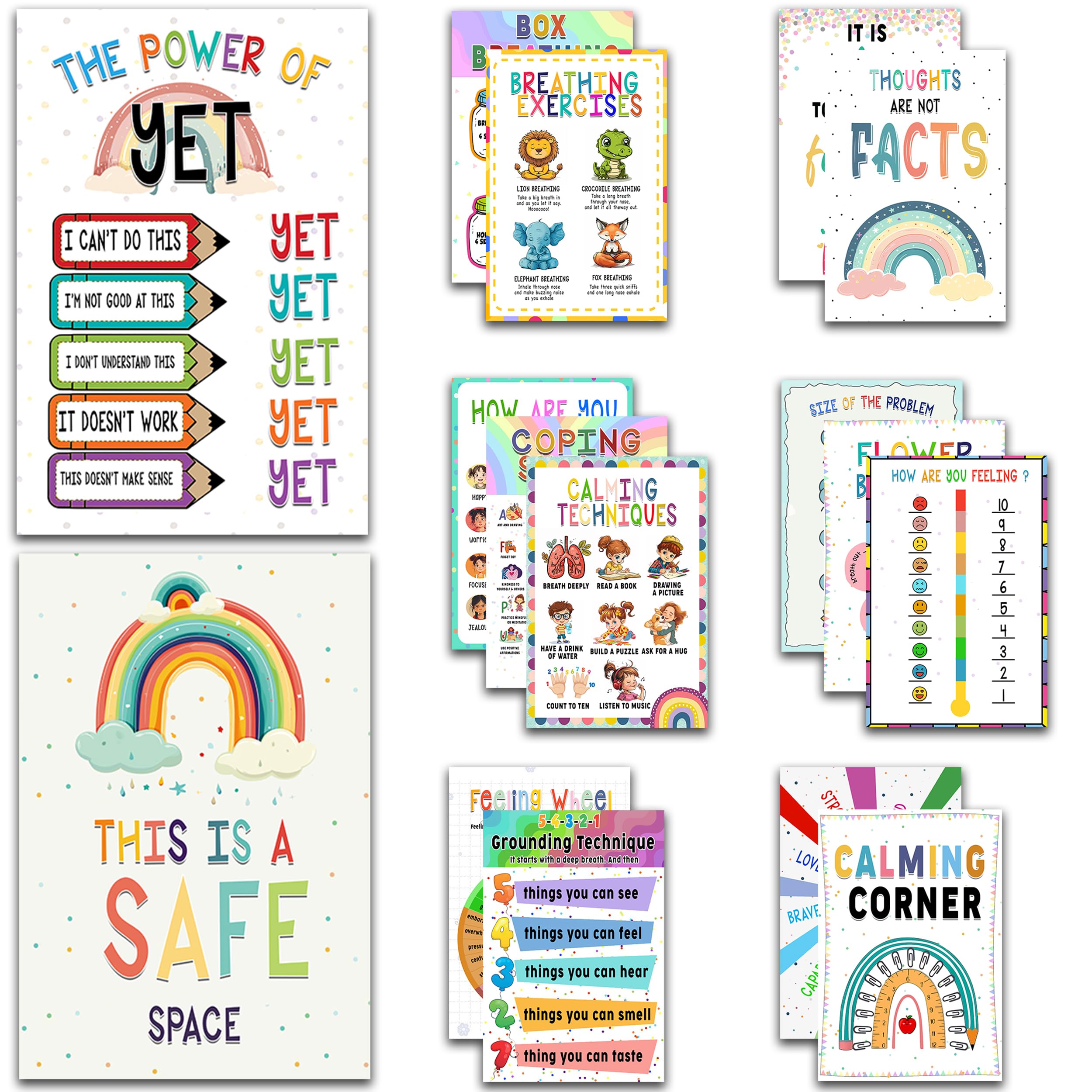 Snapklik.com : 16pcs Calming Corner Classroom Posters 11x17 - Learning ...