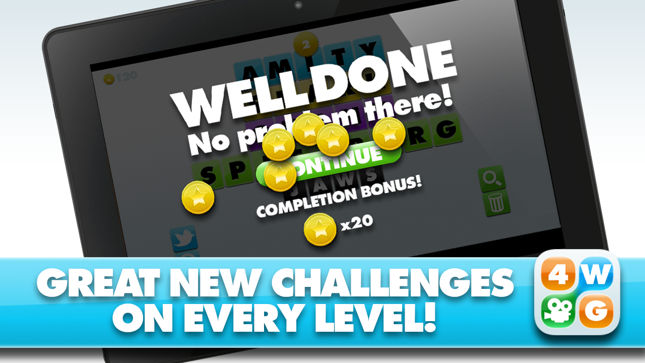 4 Word Movie Game - Find the link to guess the movie (Kindle Tablet ...