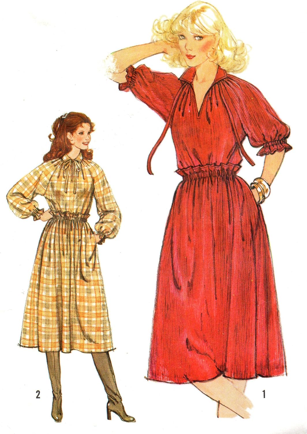 Amazon.com: Simplicity vintage sewing pattern 8622 casual raglan sleeve ...