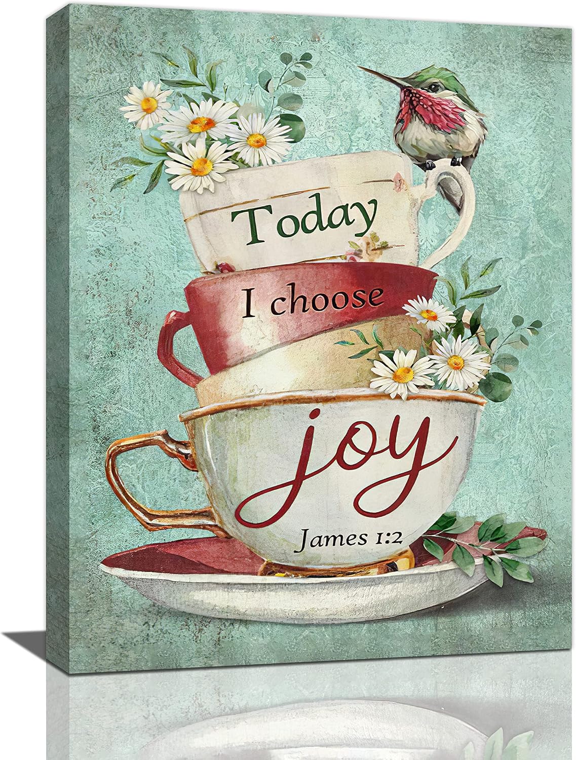 Amazon.com: Farmhouse Coffee Cup Wall Art Rustic Country Retro ...