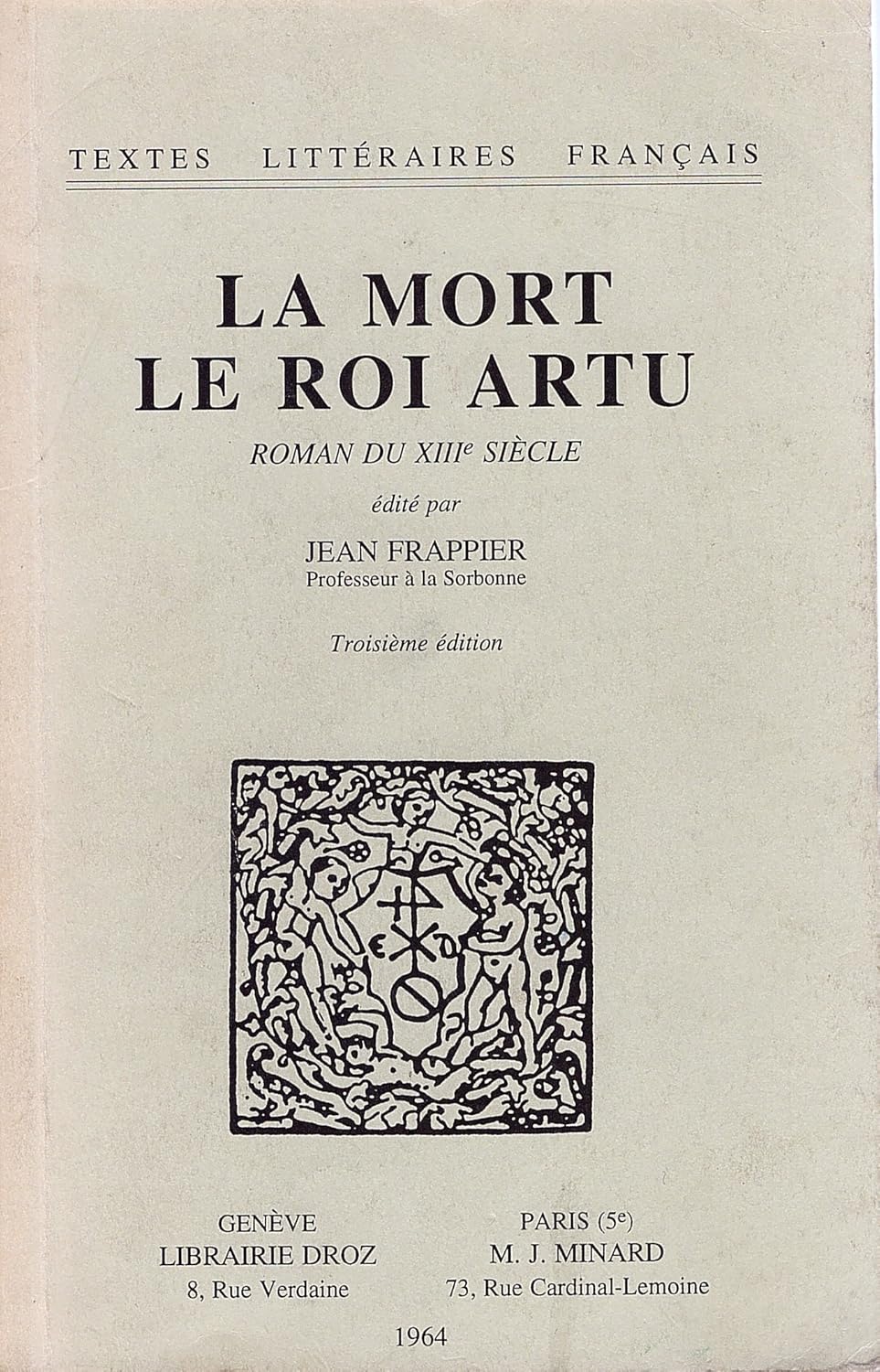 Amazon.com: La mort, le roi artu: Frappier Jean: Books