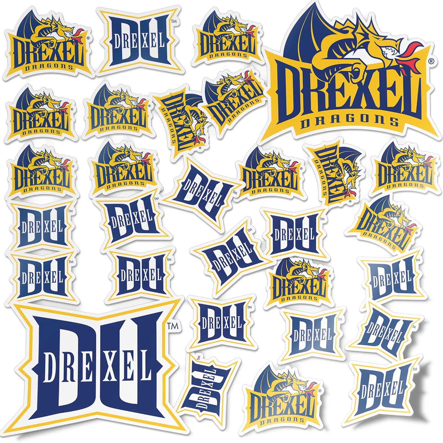 Drexel University NCAA Sticker Vinyl Decal Laptop Water Bottle Car ...