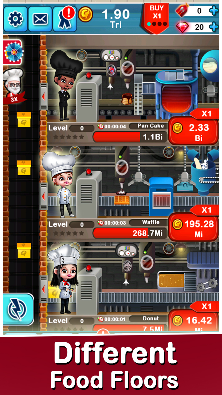 Idle Food Factory - Cafe Cooking Tycoon Tap Game - App on Amazon Appstore