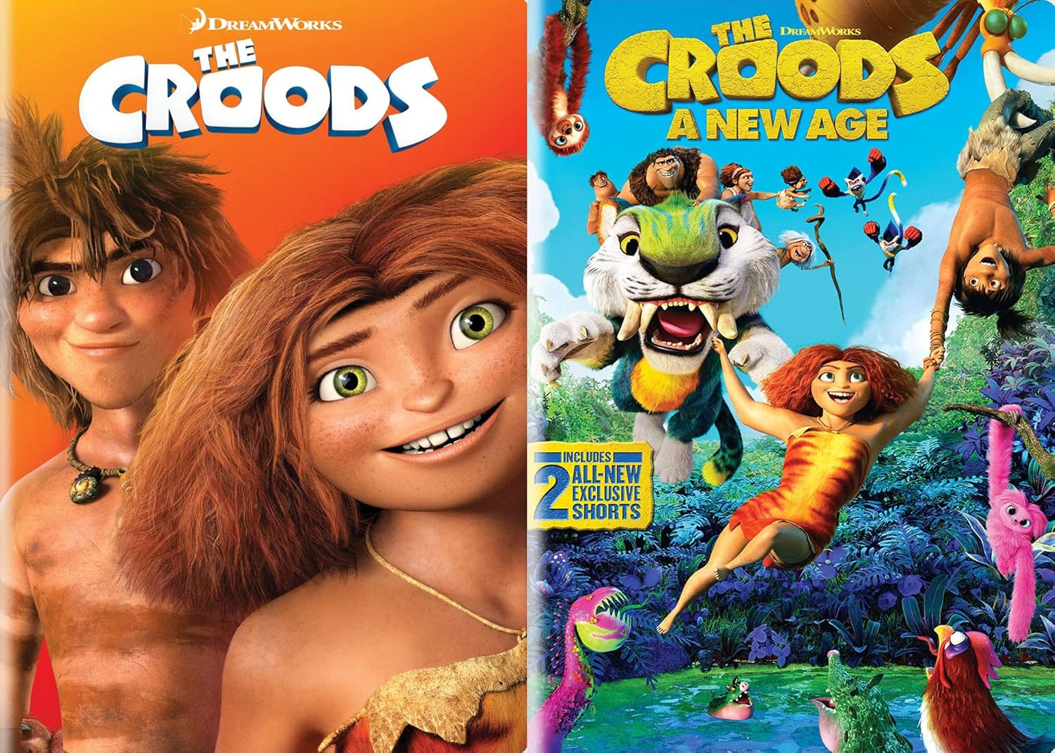 Amazon.com: Nicolas Cage And Ryan Reynolds Surviving Early Men- Croods ...