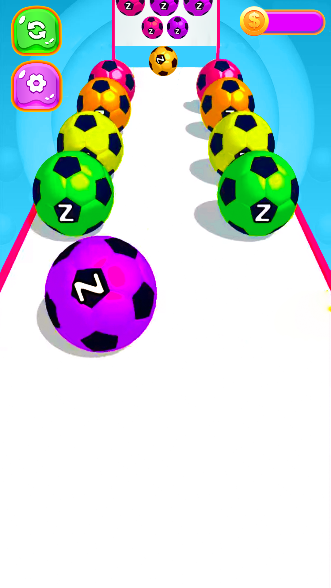 A Z Ball run Alphabet New Red stack merge ball Running 3D Games for ...