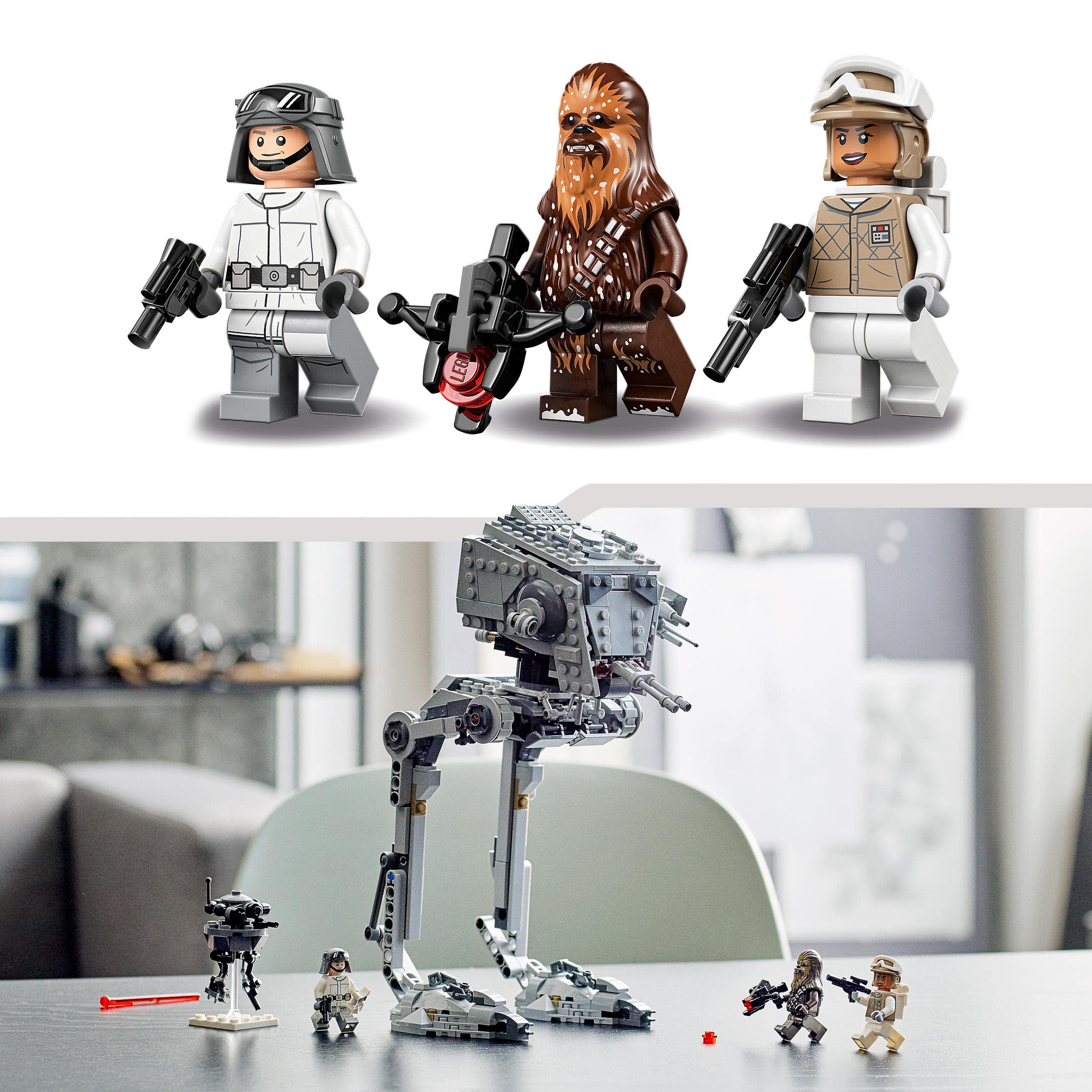 Buy LEGO 75322 Star Wars Hoth AT-ST Walker Set with Chewbacca ...