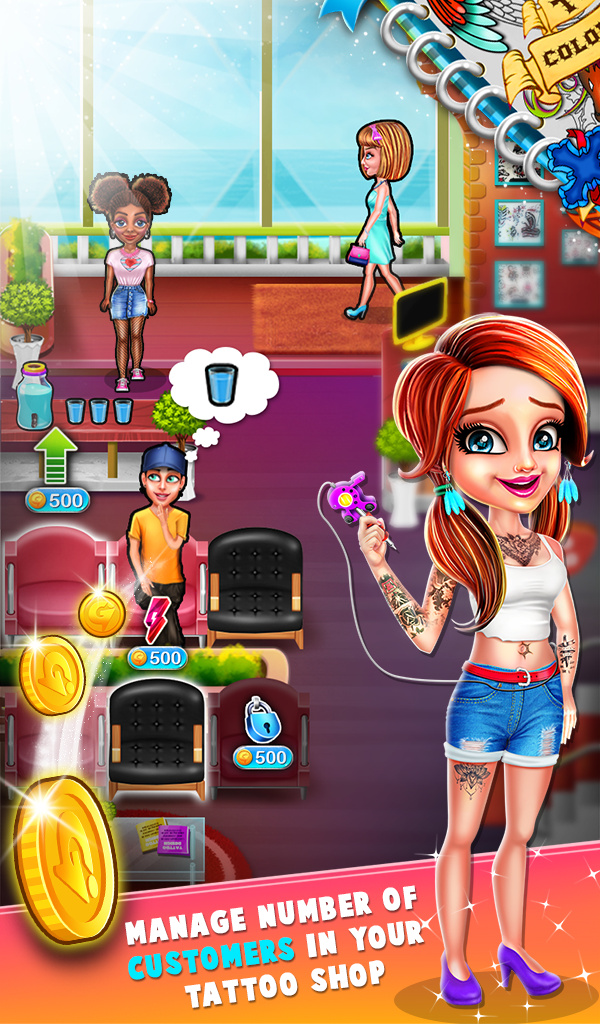 Tattoo Dash : Artistic Designs Shop Simulator Game - App on the Amazon ...