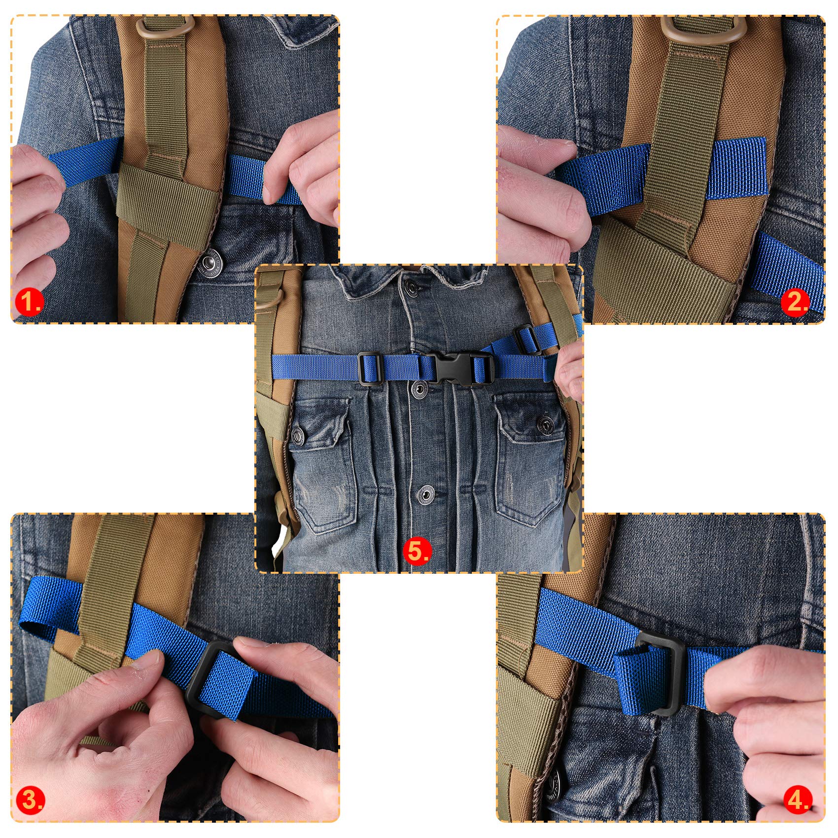Snapklik.com : MAGARROW Backpack Chest Strap Adjustable Sternum Strap ...