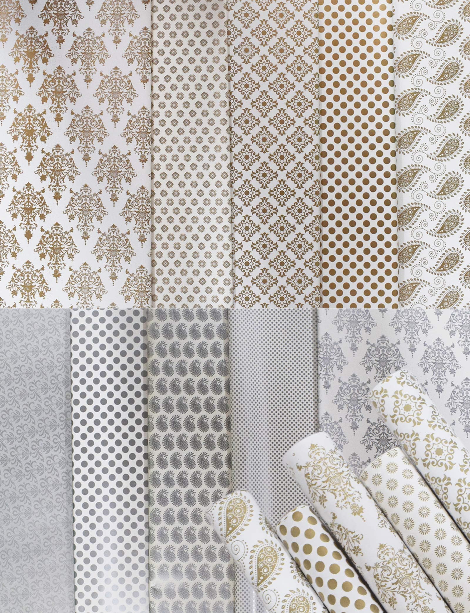 Asian Hobby Crafts Printed Gift Wrapping Paper 10 Assorted Design ...