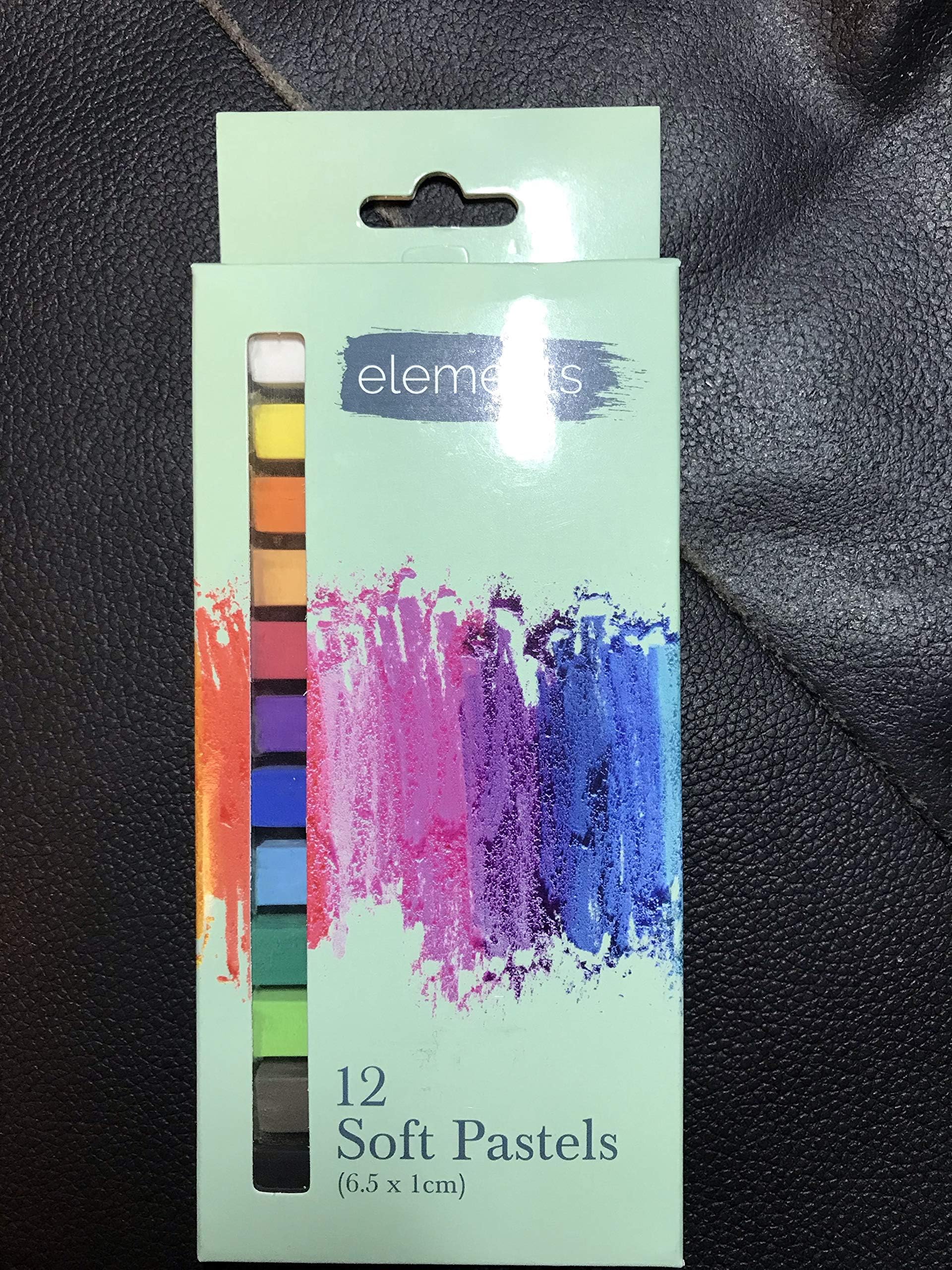 Elements Soft Pastel Chalk Set - Pack of 12 - Large Size Colour Pastel ...