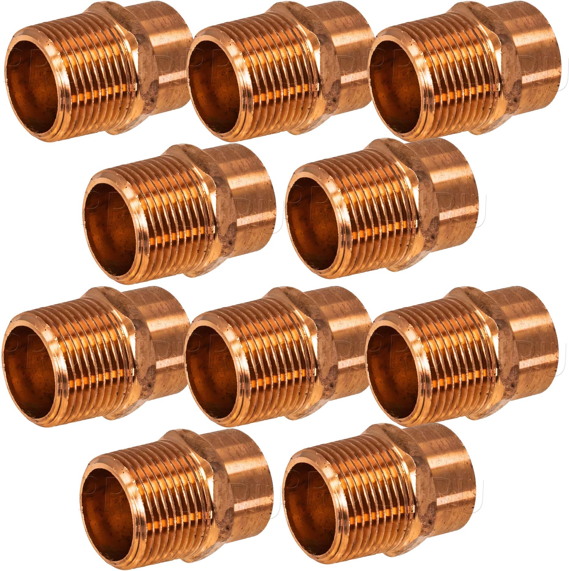 Amazon.com: 1/2" Sweat X 1/2" Male NPT Pipe Fitting : Industrial ...