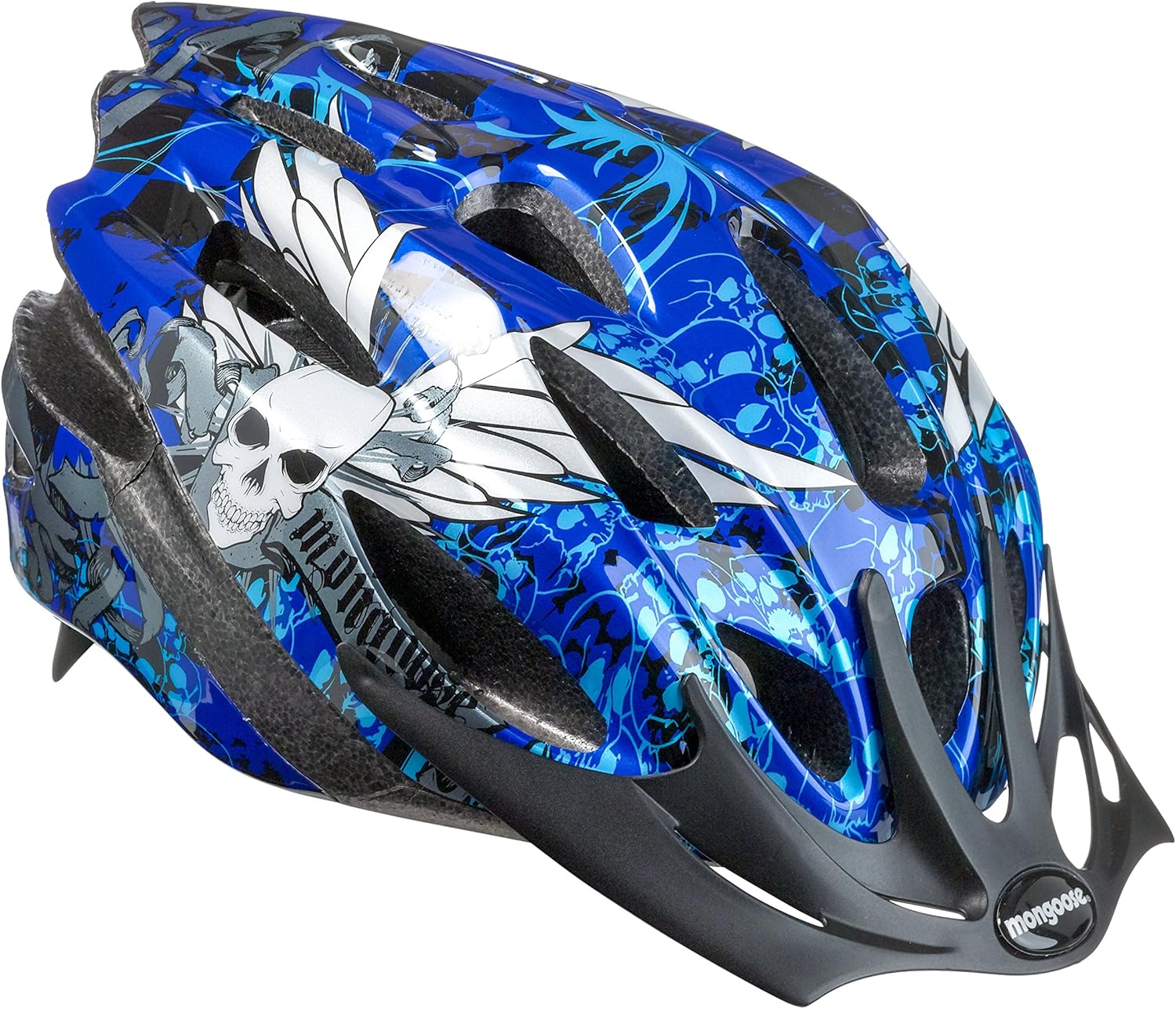 Amazon.com : Mongoose Thrasher Youth Bike Helmet, Lightweight ...